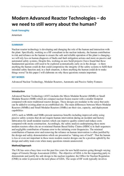 Advanced Reactor Technologies – do we need to still worry about the ...